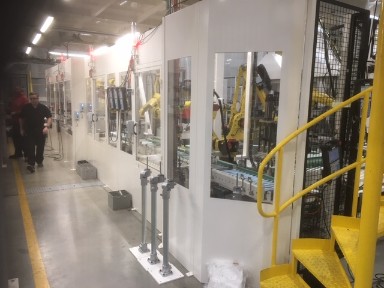 Sponmech produce BEST Robot Guarding Systems in the UK - FANUC LTD