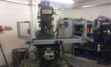 Bi-folding Table Guard for Milling Machines