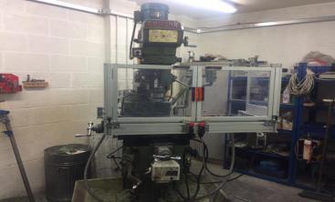 Bi-folding Table Guard for Milling Machines